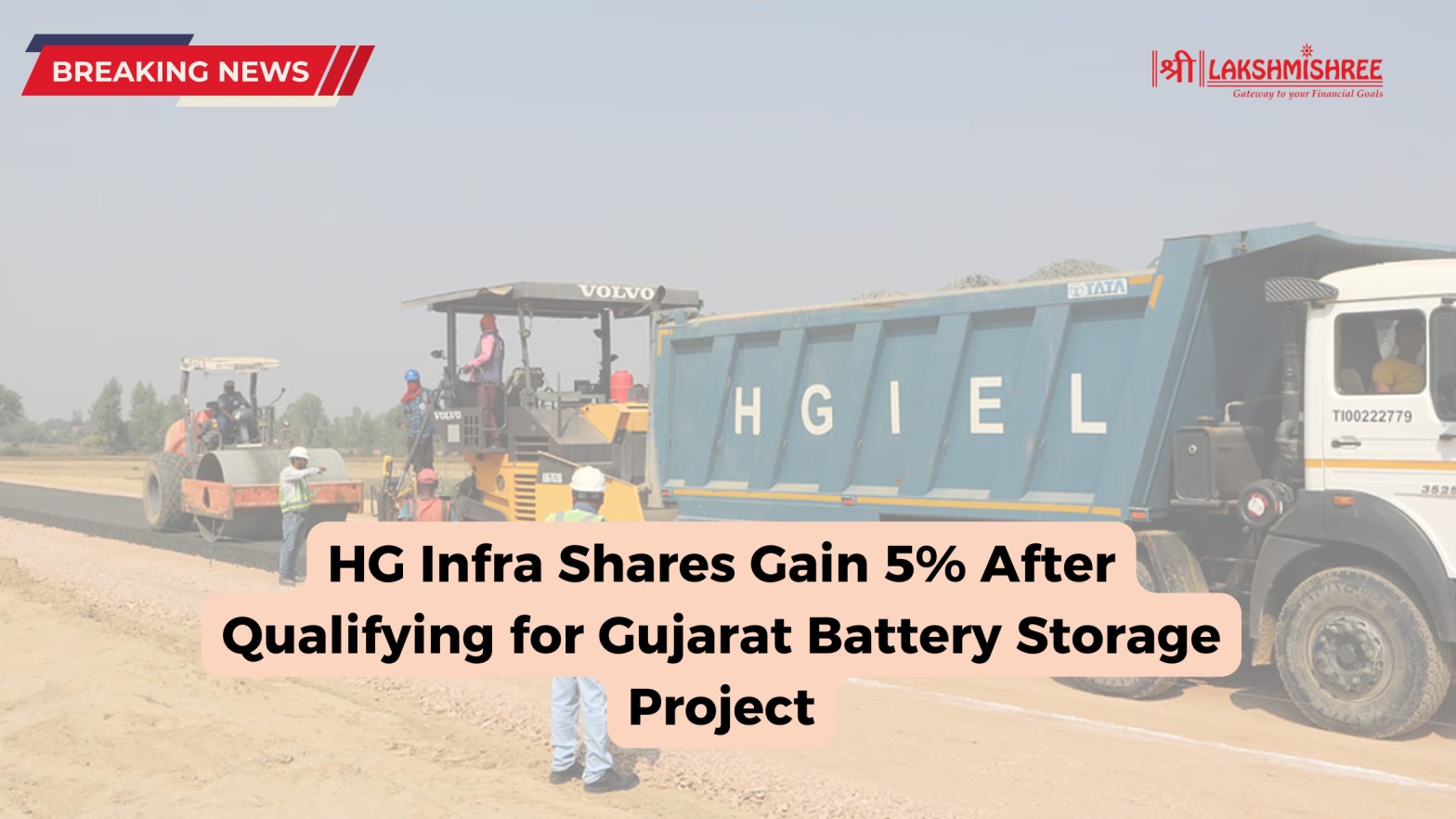 HG Infra Shares Gain 5% After Qualifying for Gujarat Battery Storage ...